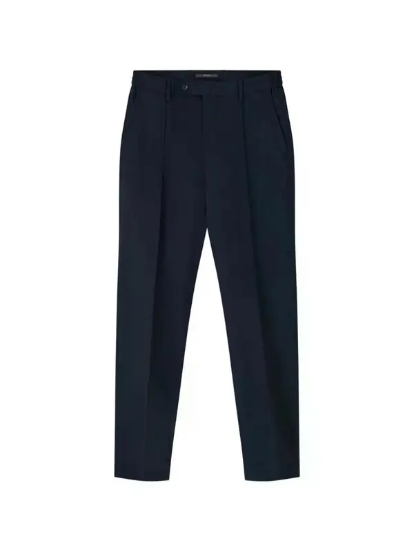 Boggi Milano Trousers In Technical Wool - Blue