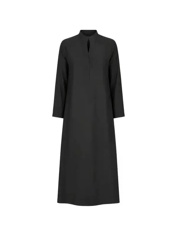 Ter Et Bantine Band-collar Midi Dress - Black