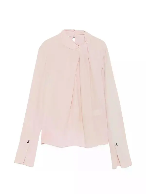 Patrizia Pepe Draped Long-sleeve Blouse - Pink
