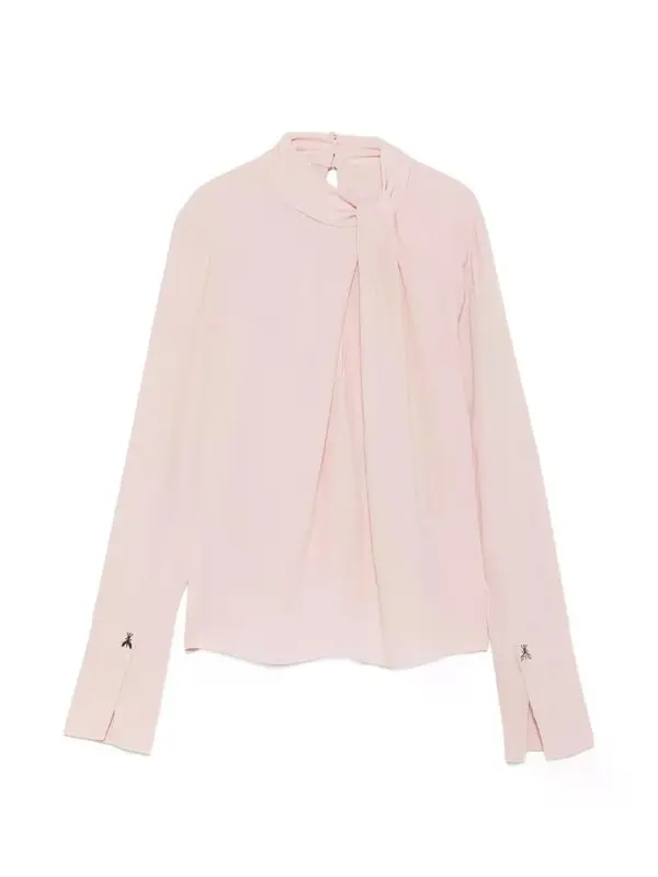 Patrizia Pepe Draped Long-sleeve Blouse - Pink