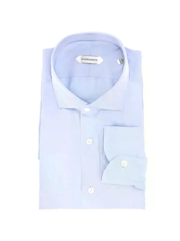 GUGLIELMINOTTI Pointed-collar Shirt - Blue