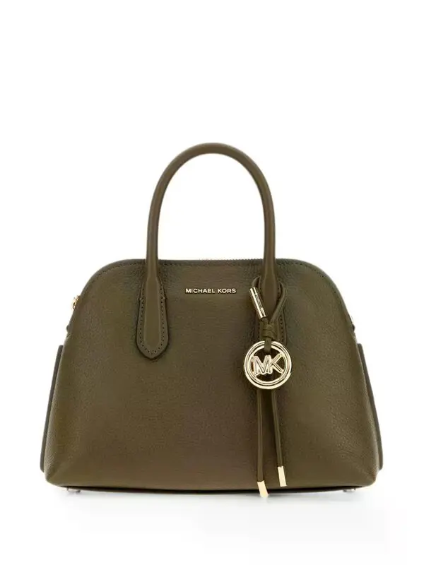 Michael Kors Freddie Dome-shaped Leather Tote Bag - Green