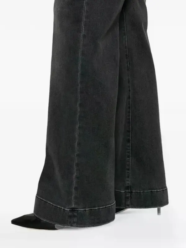 7 For All Mankind Modern Dojo Faded-effect Wide-leg Jeans