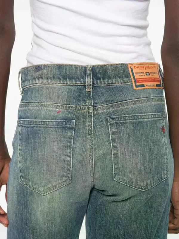DIESEL® 1978 D-akemi Faded Wide-leg Jeans