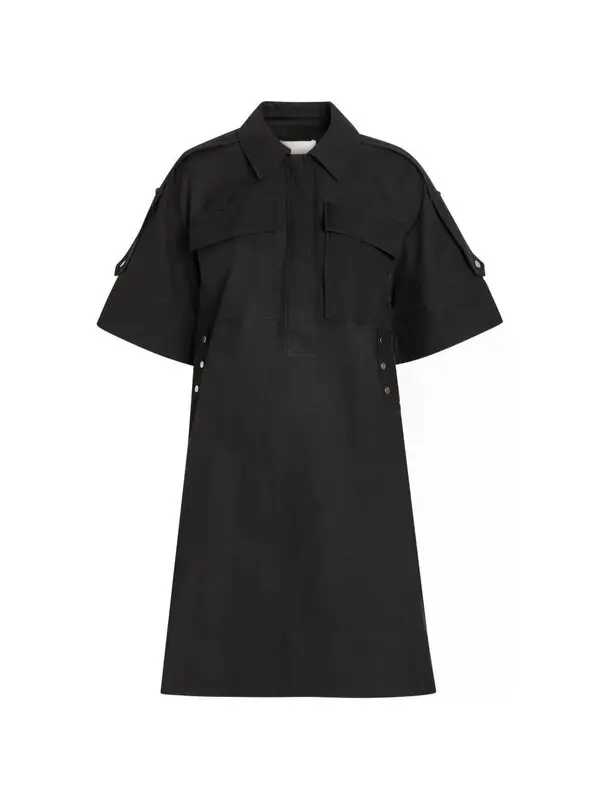 3.1 Phillip Lim Stud-embellished Utility Shirt Dress - Blue