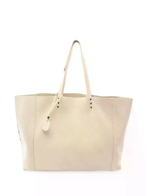 Bottega Veneta 2000s Intrecciato Mirage Tote Bag - Neutrals
