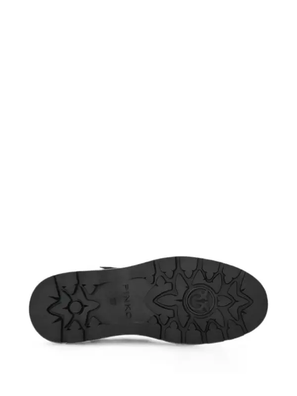 Pinko Buckle-strap Lace-up Boots