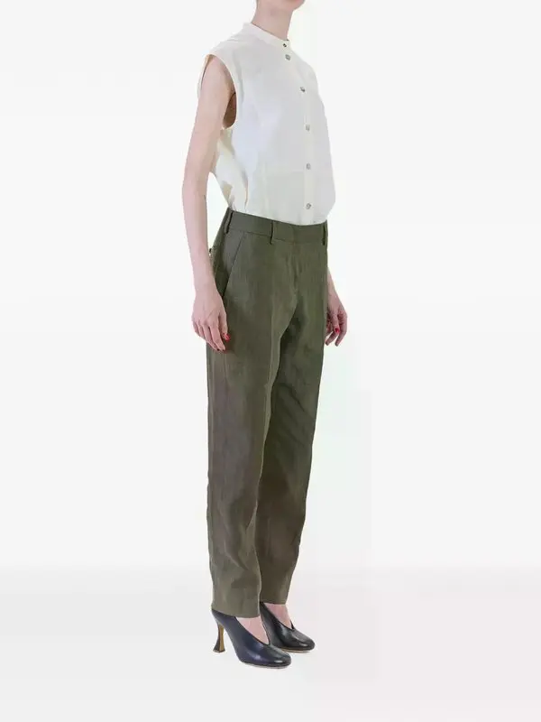 Paul Smith Pleated Linen Trousers