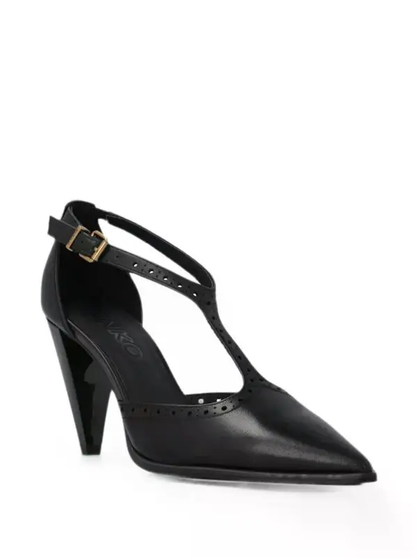Pinko Brogue-detail T-bar Pumps - Black