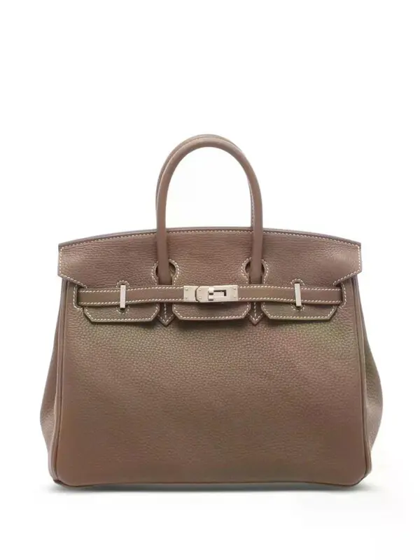 Hermès 2010s Birkin 25 Togo Tote Bag - Brown
