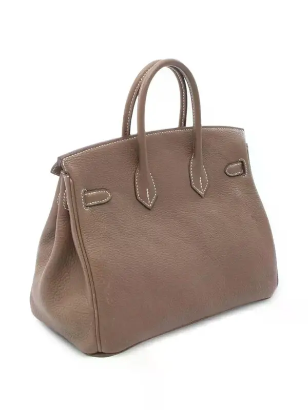 Hermès 2010s Birkin 25 Togo Tote Bag - Brown