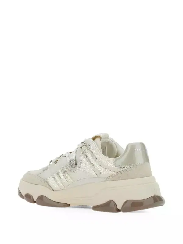 Pinko Panelled Glitter-effect Sneakers