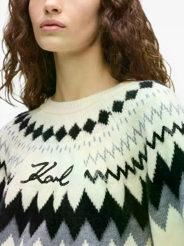 Karl Lagerfeld Alpine Knitted Sweater