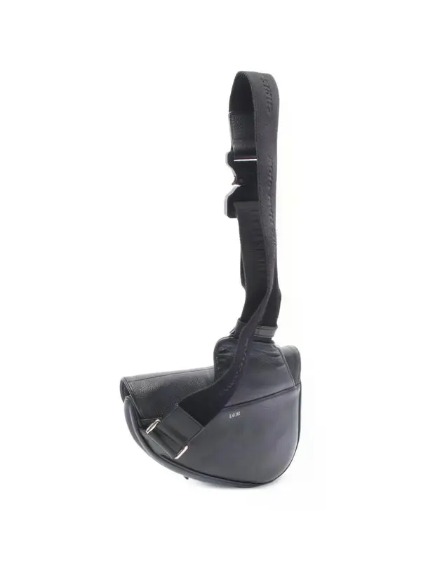 Dior Saddle Leather Belt Bag - Black