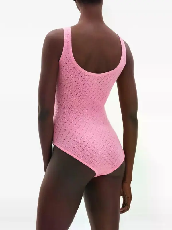 ERES Button-up Pointelle Knit Bodysuit