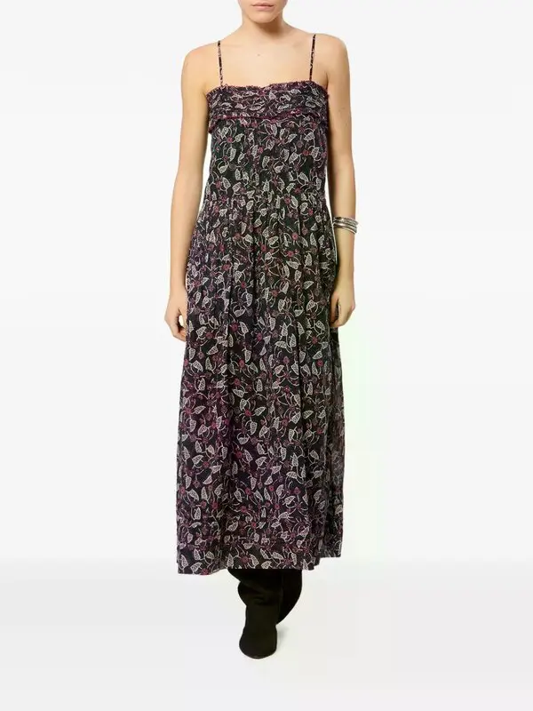 MARANT ETOILE Demy Printed Cotton Voile Maxi Dress