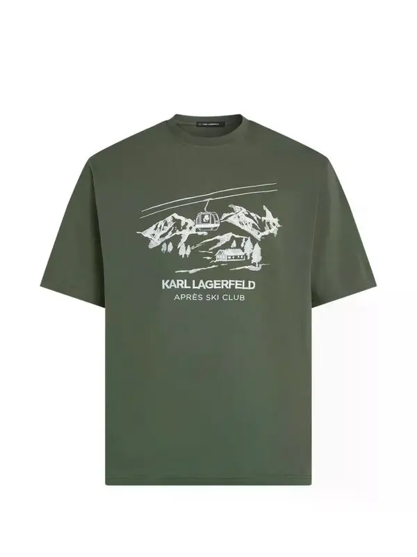 Karl Lagerfeld Après Ski Club T-shirt - Green