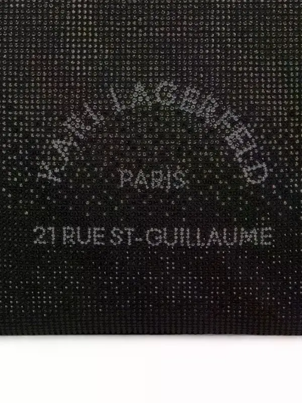 Karl Lagerfeld Mini Rue St-guillaume Rhinestone Square Tote Bag - Black