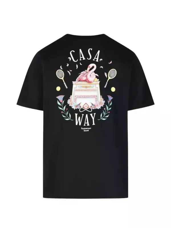 Casablanca Casaway Graphic-print T-shirt - Black