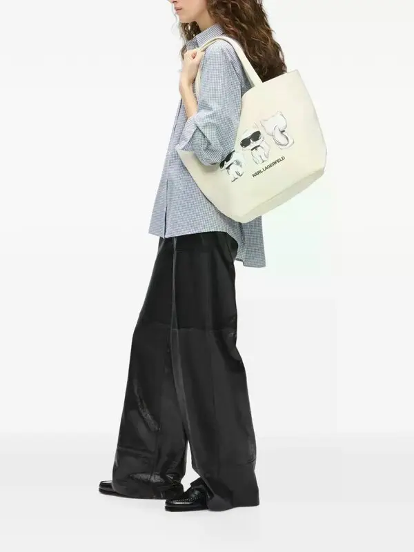 Karl Lagerfeld Ikon Karl And Choupette Reversible Shopper Bag