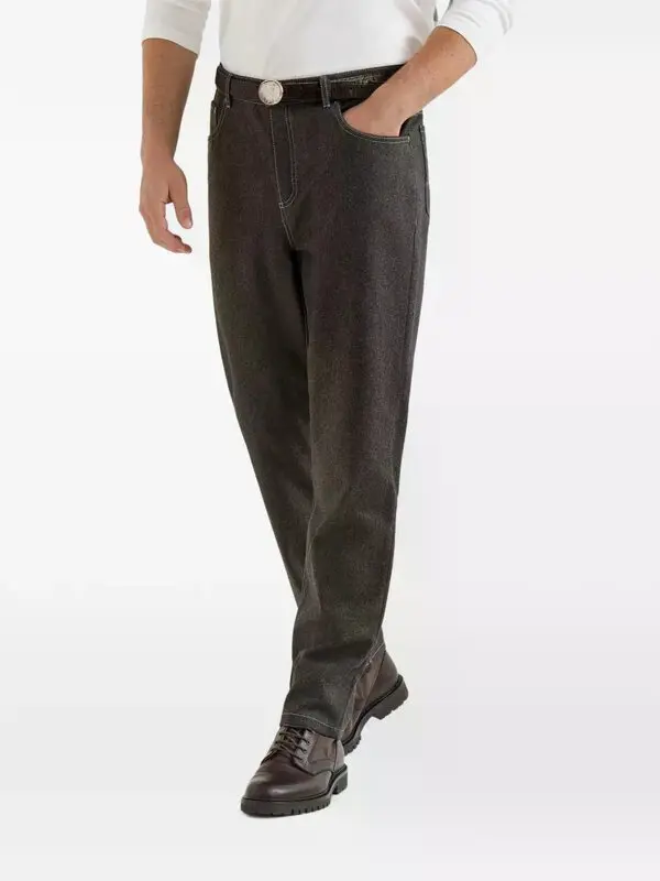 Brunello Cucinelli Virgin Wool Flannel Five-pocket Trousers