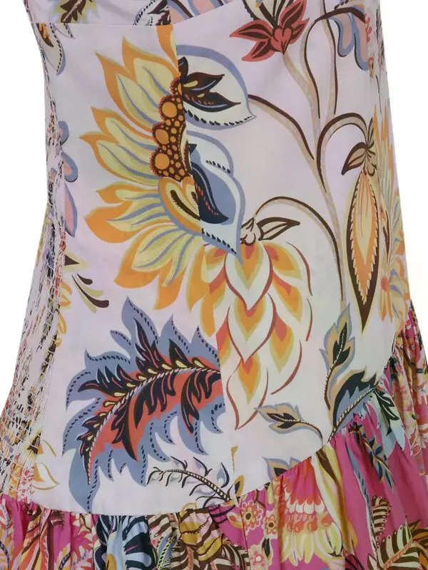Farm Rio Floral Print Midi Dress