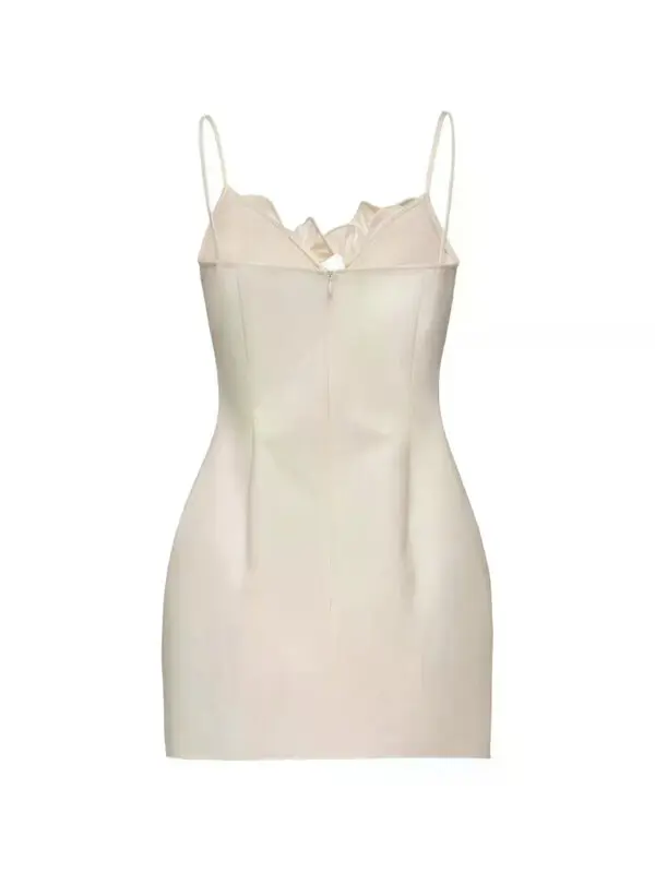 Magda Butrym Ruffled Floral-appliqué Mini Dress