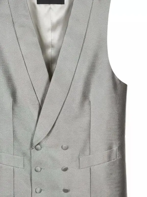 FRANKS Frank Double-breasted Jacquard Waistcoat