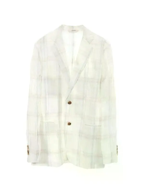 Hermès 2010s Single-breasted Check Blazer