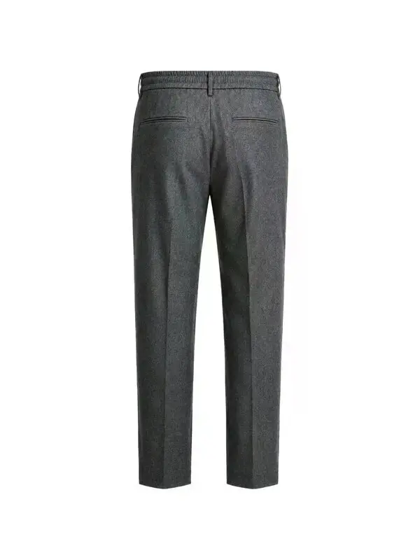 Peserico Drawstring-waist Pressed-crease Trousers - Grey