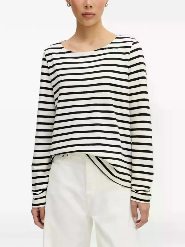 Marc O'polo Horizontal-stripe Long-sleeve T-shirt - White