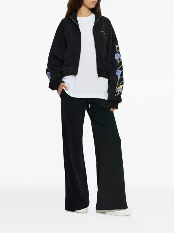 Off-White Bookish Logo-print Track Pants - Black