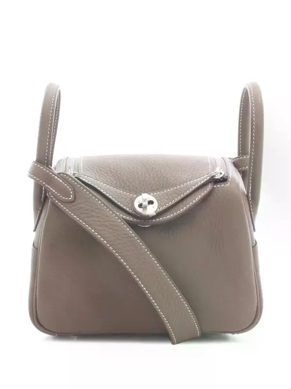 Hermès 2020 Mini Lindy Tote Bag - Brown