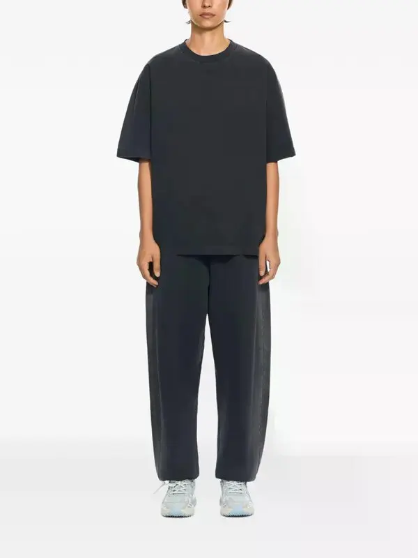 Off-White Logo Embroidered Crewneck T-shirt - Black