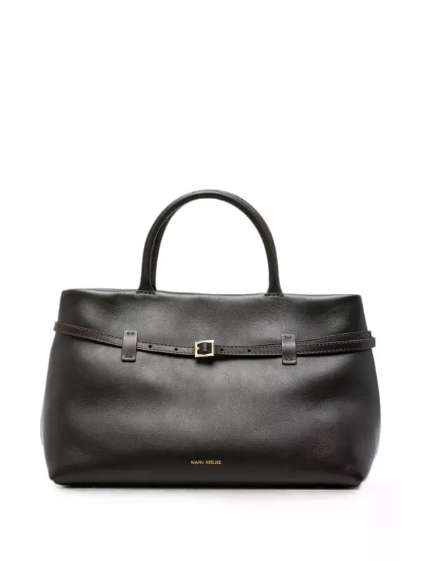Manu Atelier 35 Le Cambon Leather Tote Bag - Brown