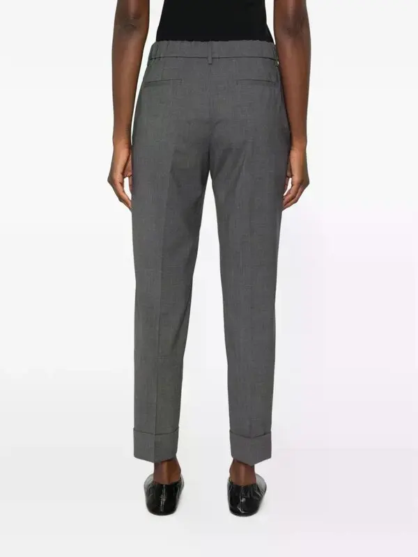 BERWICH Tailored Trousers With Turned-up Hem