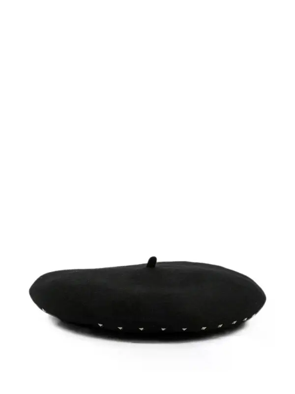 Emporio Armani Studded Logo-embroidered Beret