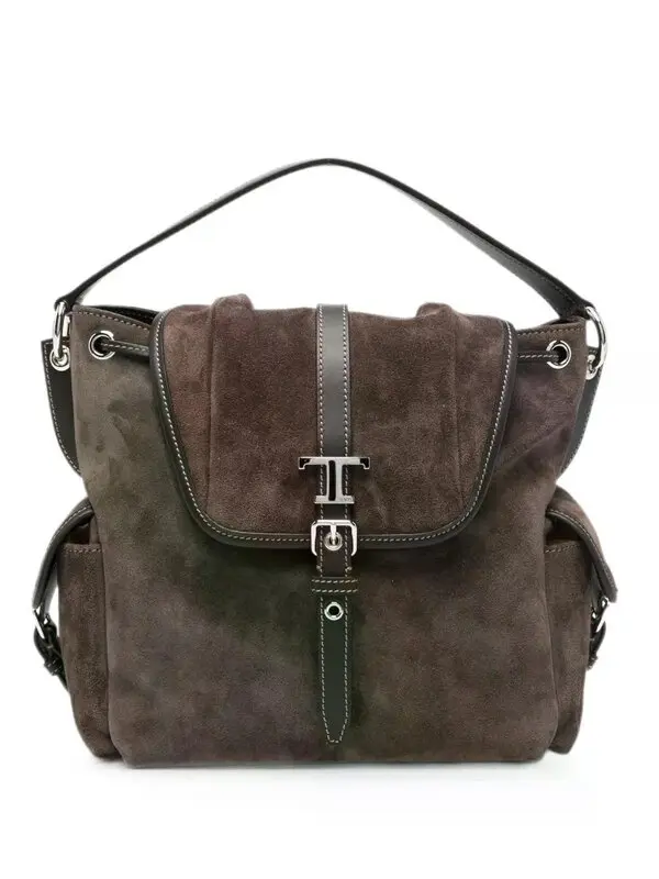 TOD'S Mini Tim Buckle-fastening Tote Bag - Brown