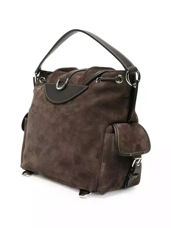 TOD'S Mini Tote Bag With Buckle Fastening - Brown