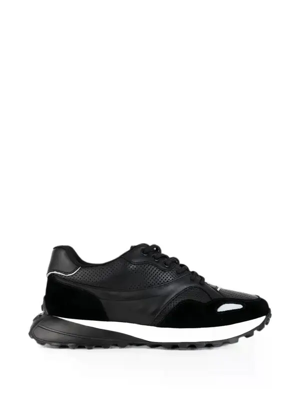 SERGIO MORETTI FIRENZE Panelled Lace-up Sneakers - Black