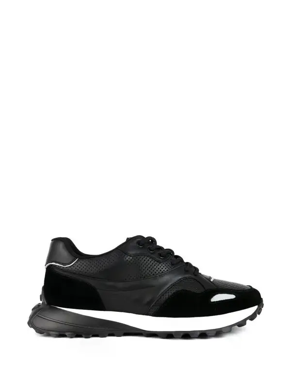 SERGIO MORETTI FIRENZE Panelled Lace-up Sneakers - Black