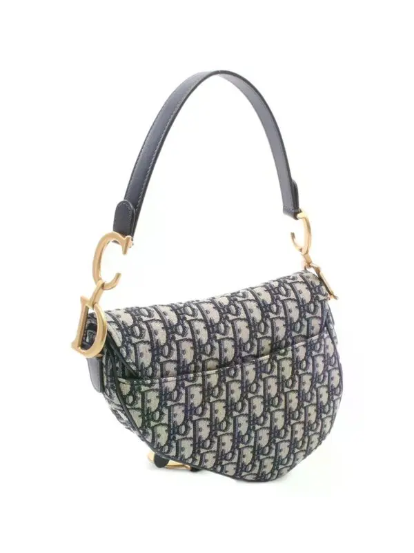 Dior 2010s Oblique Saddle Shoulder Bag