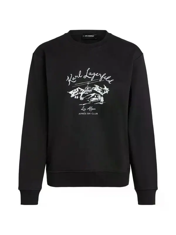Karl Lagerfeld Après Ski Club Graphic Sweatshirt