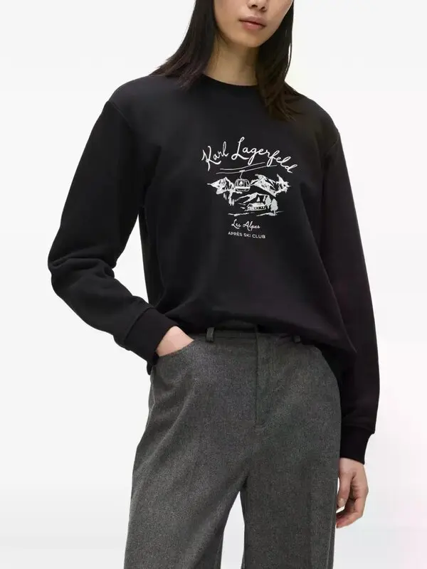 Karl Lagerfeld Après Ski Club Graphic Sweatshirt