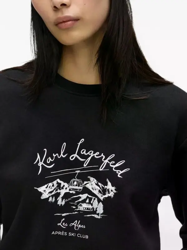 Karl Lagerfeld Après Ski Club Graphic Sweatshirt