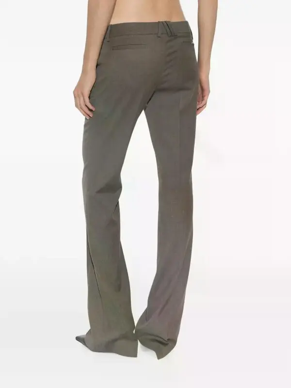 Attico Pressed-crease Flared Trousers