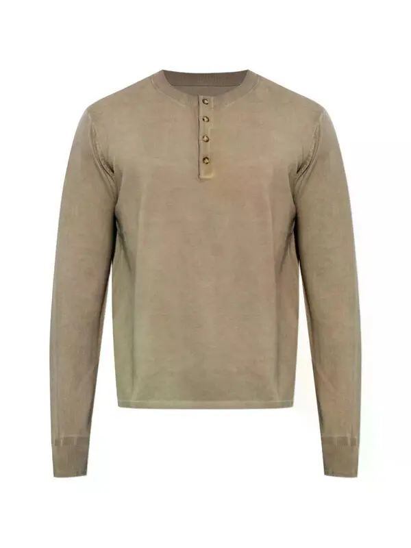 Rag & Bone Button-fastening T-shirt - Neutrals