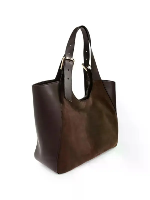 Furla Suede-panelled Shoulder Bag