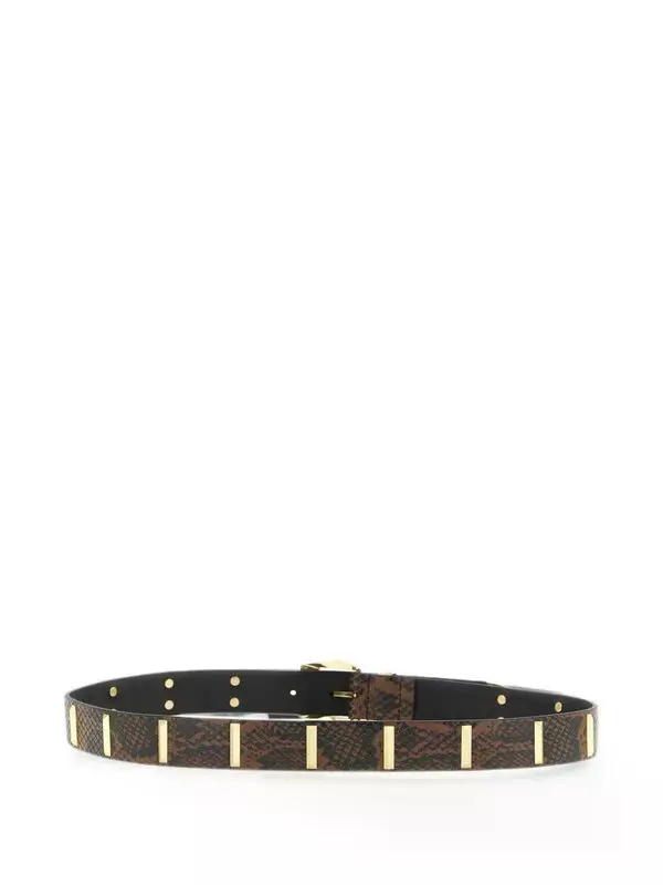 Pinko Snake-print Studded Belt