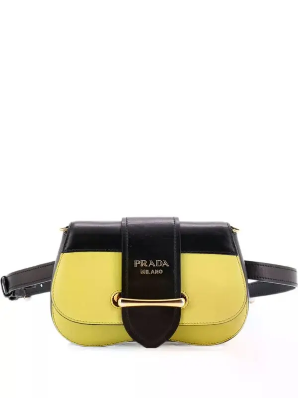 Prada Sidonie City Calf Belt Bag - Yellow
